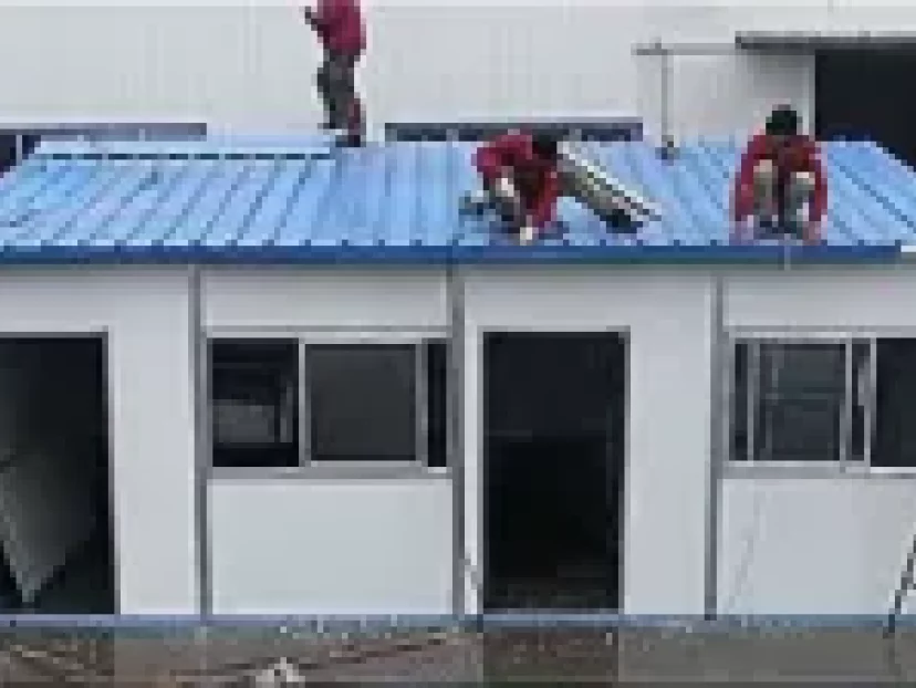 潍坊华宏活动板房安装视频