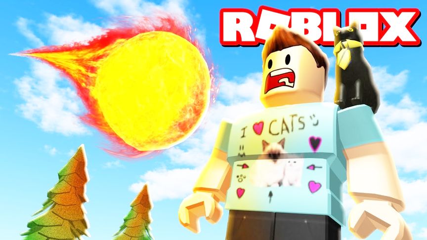 小飞象解说 Roblox自然灾害模拟器 游乐园天降陨石!