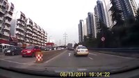 720P高清行车记录仪 720P录像效果