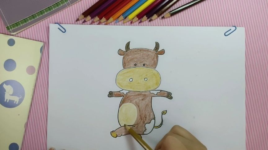 十二生肖之牛 简单好看的Q版画法 赶快动手画起来