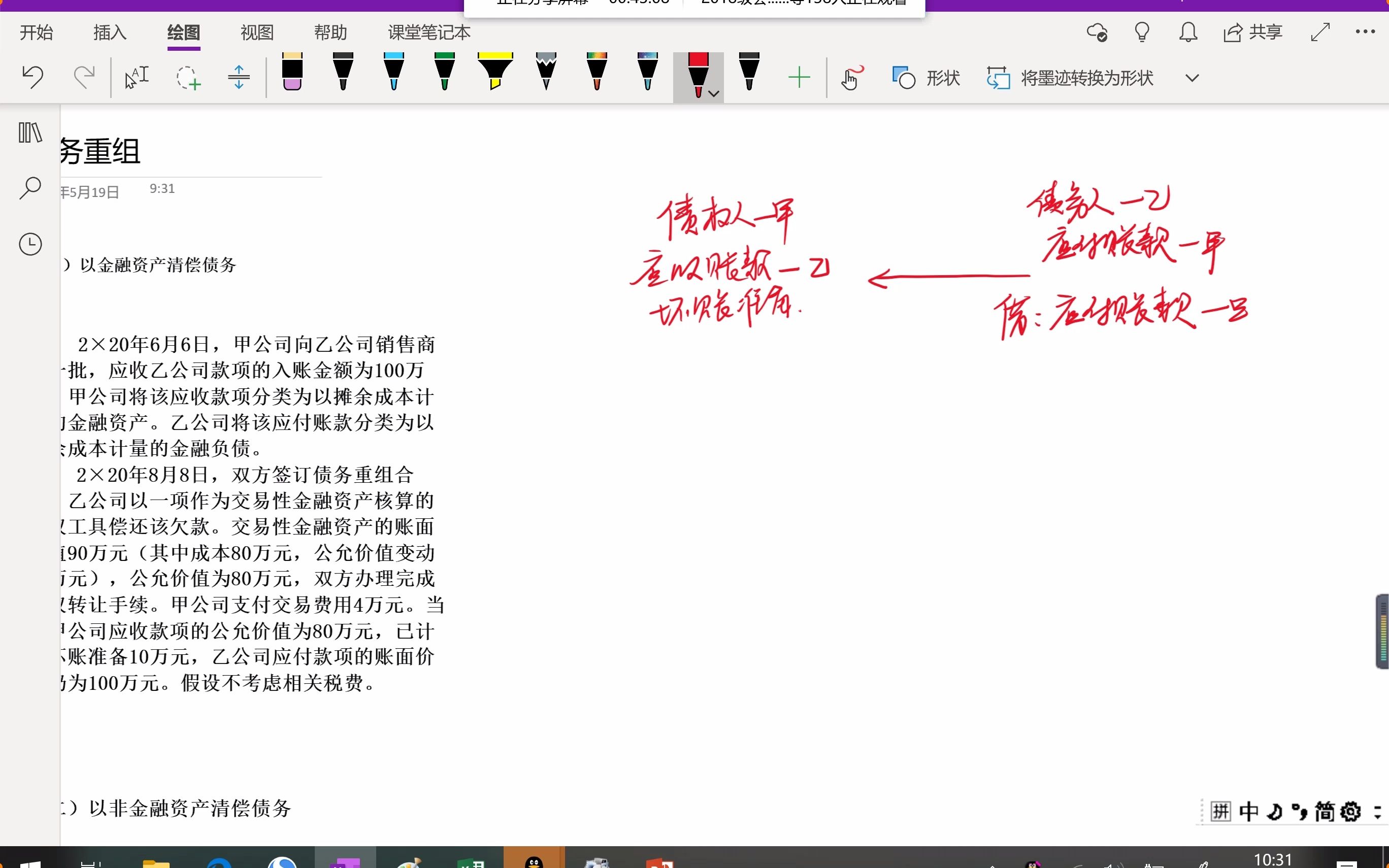 债务重组的会计处理——以金融资产偿债
