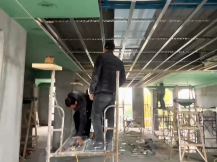 无机预涂板吊顶安装教程抗菌板吊顶方法洁净板吊顶施工工艺步骤,...