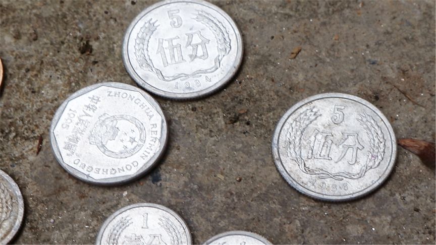 这种5分钱硬币你们见过吗,小伙收藏了几个,你们觉得值多少钱呢