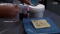 水泥工艺品硅胶模具开模操作视频