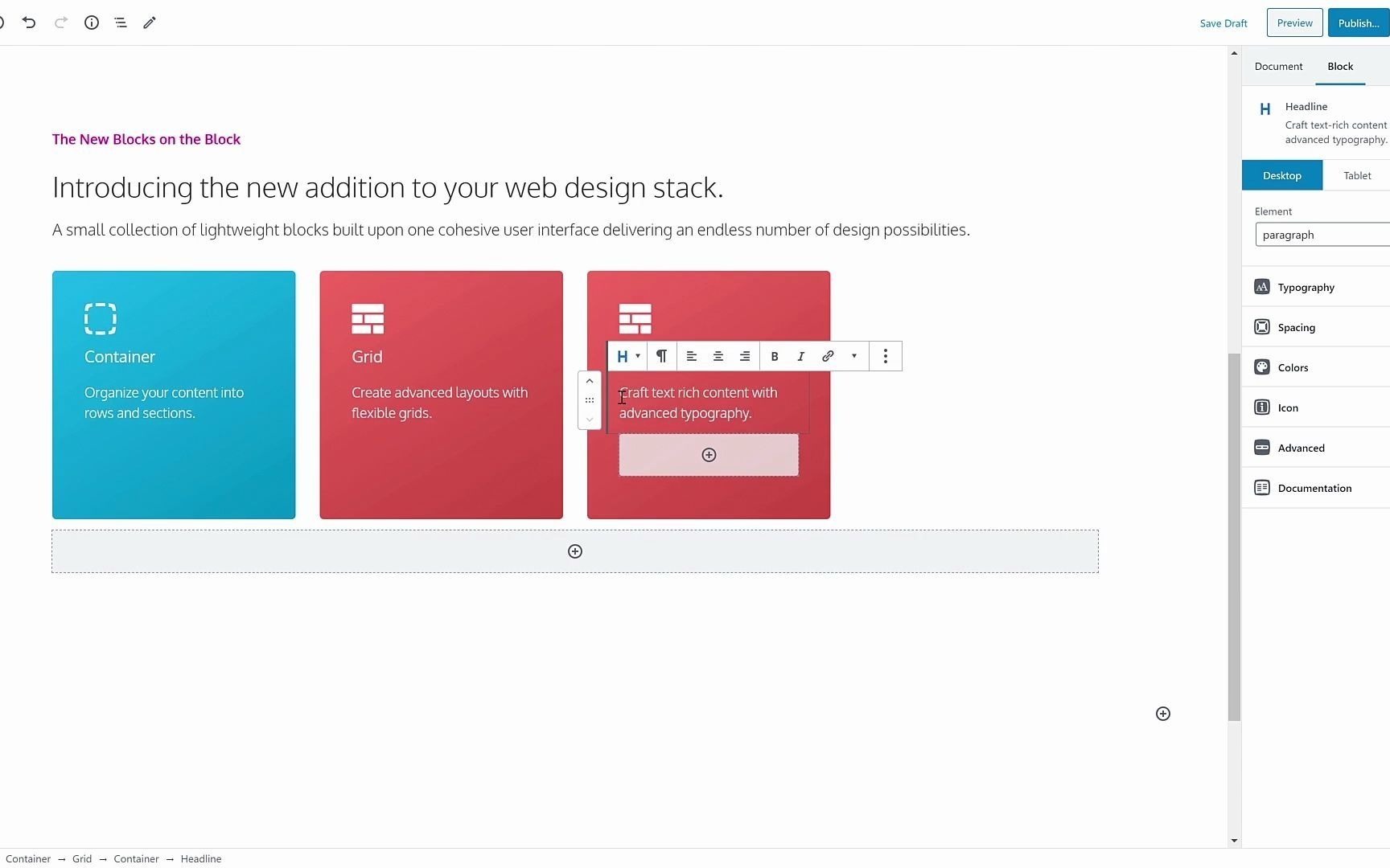 GenerateBlocks插件使用指南