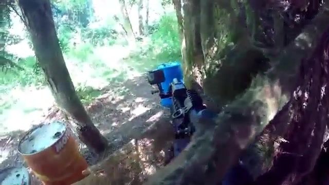 野外实战真人CS,老外玩家作弊,秒遭报应