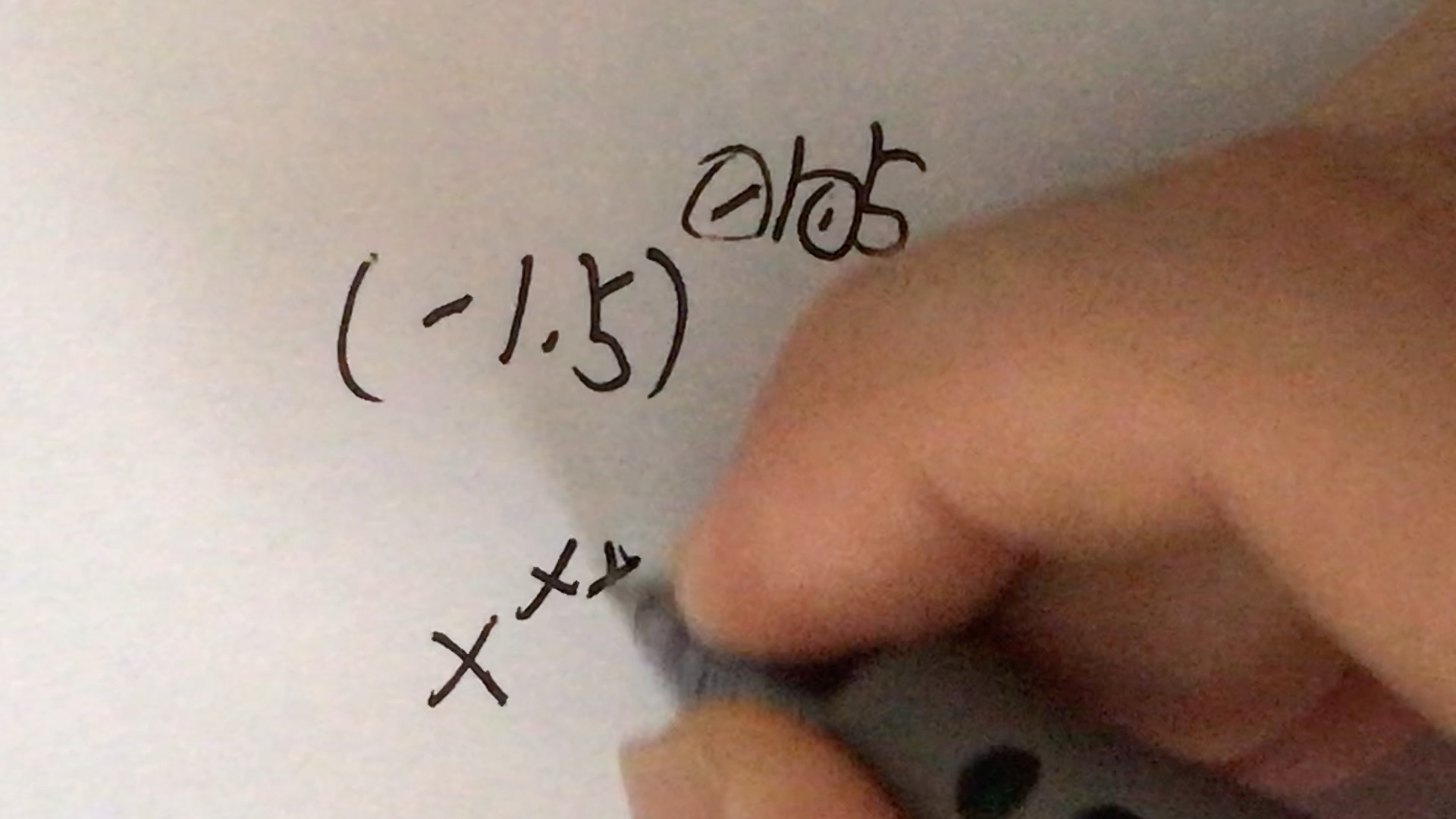 负一点五的负一点五次方在实数范围内有解吗