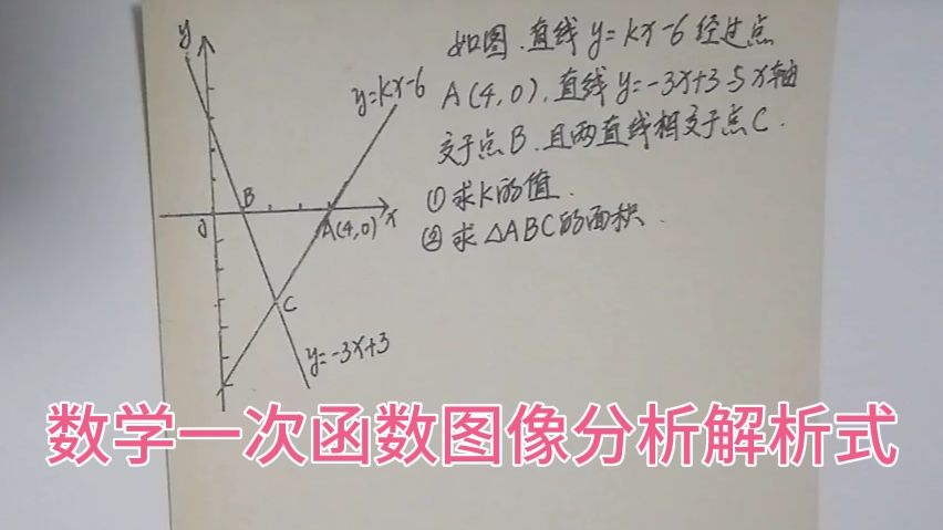 数学一次函数图像分析解析式应用能力提升试题剖析,中考提分热点