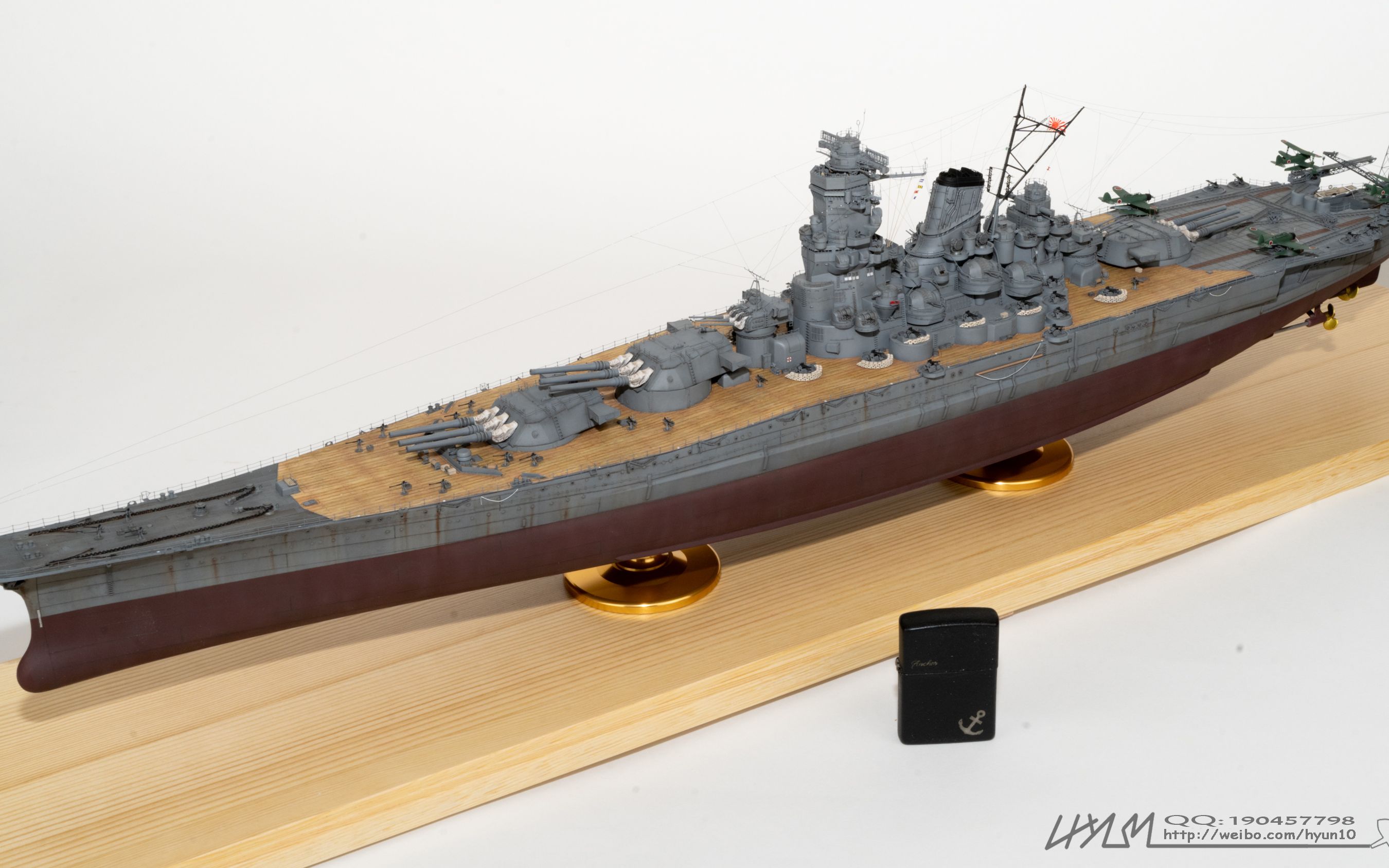 【模型制作】2分钟教你制作田宫1/350武藏+套改