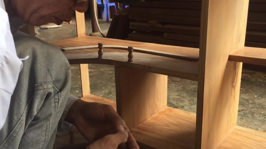 木工如何制造厨房橱柜的过程视频