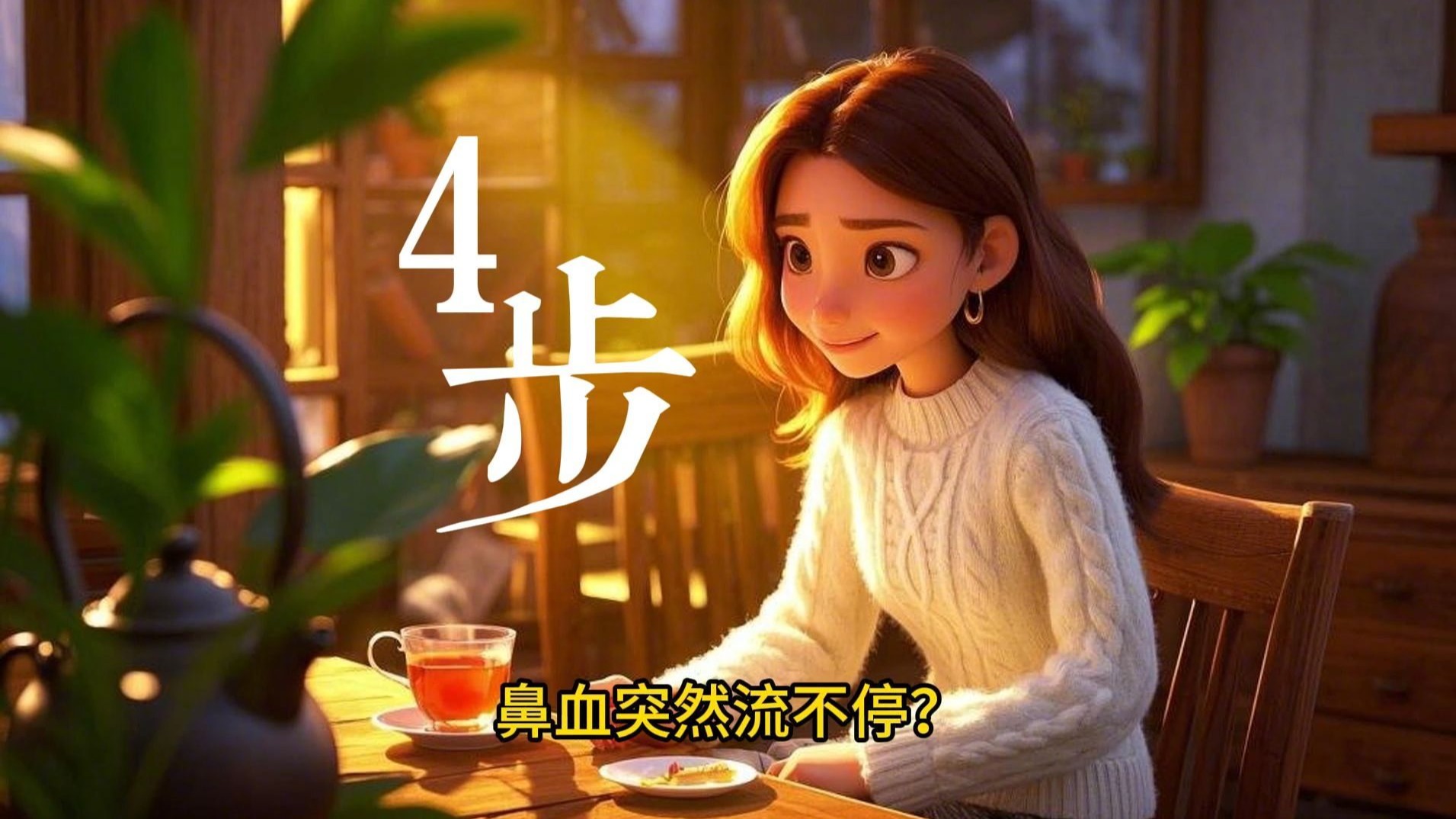 鼻血突然流不停?记住这四步,不慌不忙轻松止住!(原创动画)