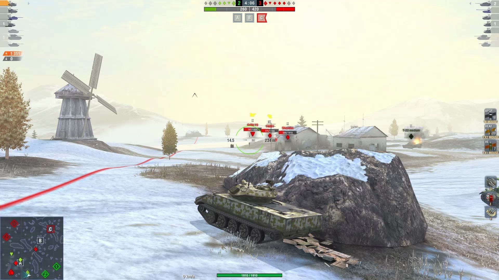 坦克世界闪电战 - 谢里登导弹片段