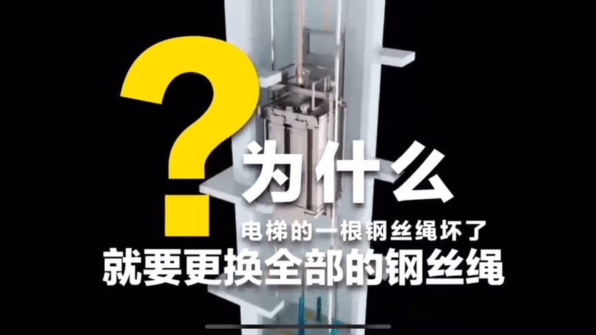 为什么电梯的一根钢丝绳坏了,就要更换全部钢丝绳?权威答复来了