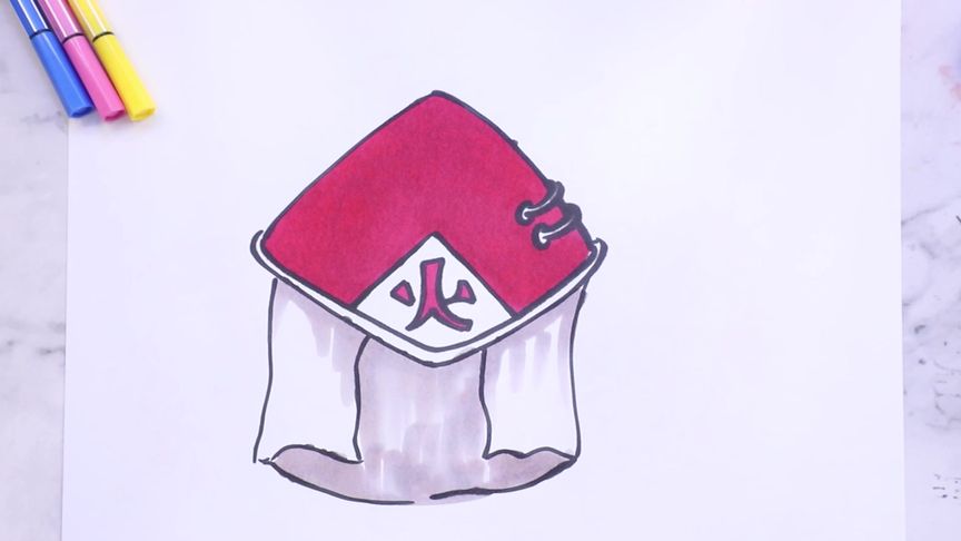 旗木卡卡西的火影头标怎么画