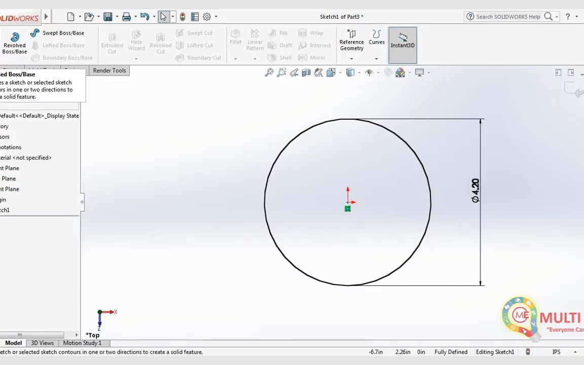 Solidworks 2.1.如何创建三通管