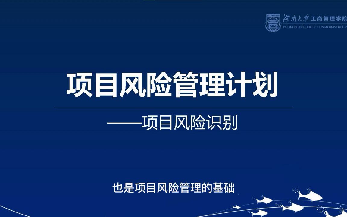 8.2第八章-项目风险管理计划-项目风险识别