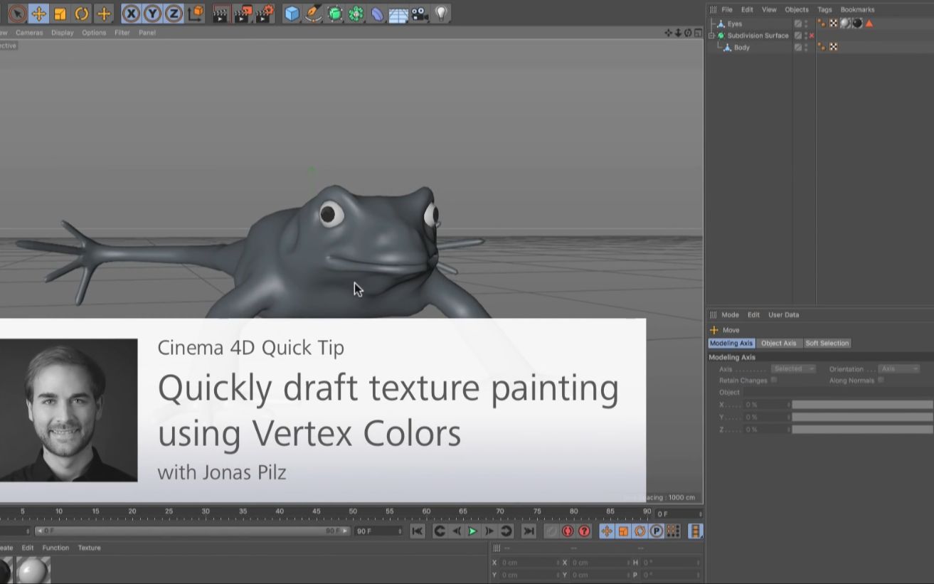 【C4D教程】C4D官方快速技巧精选89——顶点贴图绘制及渲染方法...