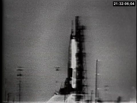 【航天史|放送文化】美国第一次载人轨道飞行 友谊7号发射-ABC直播(...