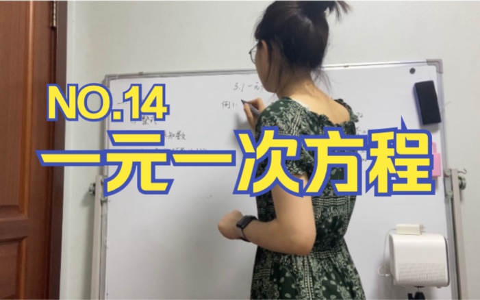No.14 一元一次方程/初中数学教资面试试讲/考编试讲/教师招聘试讲/