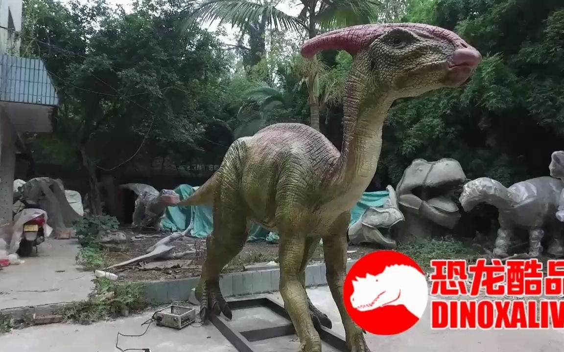 仿真副栉龙模型 - 恐龙公园装饰品