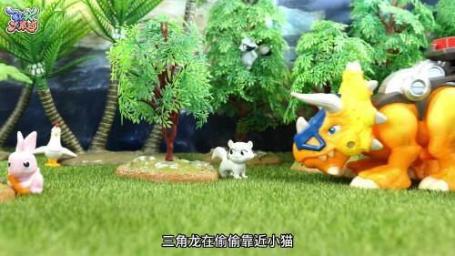 咖宝车神救援巨人从三角龙手中救下小白兔