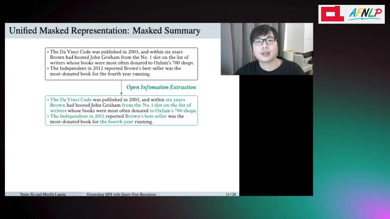 从无查询资源生成以查询为中心的摘要