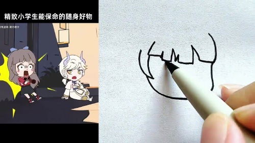 2519. 小学生书包里的宝贝,创意简笔画,儿童画