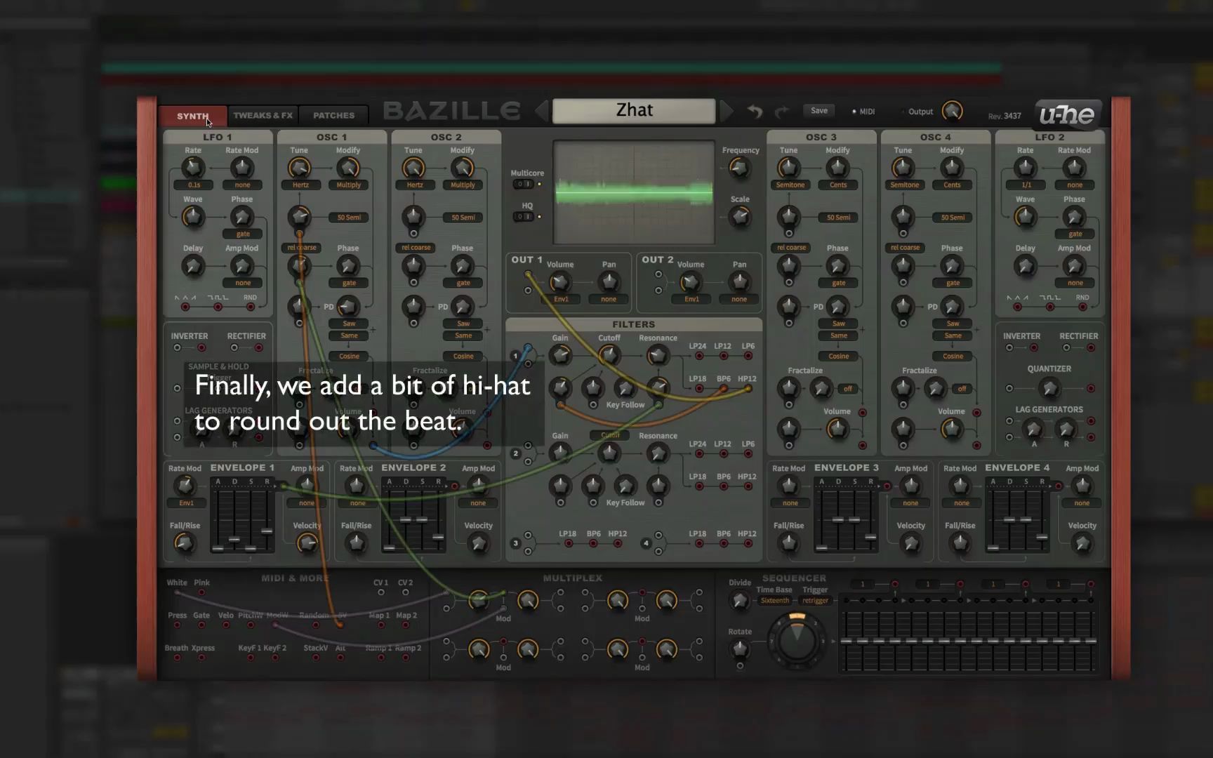 u-he Bazille 模块化合成器 电子音乐音色 Demo试听