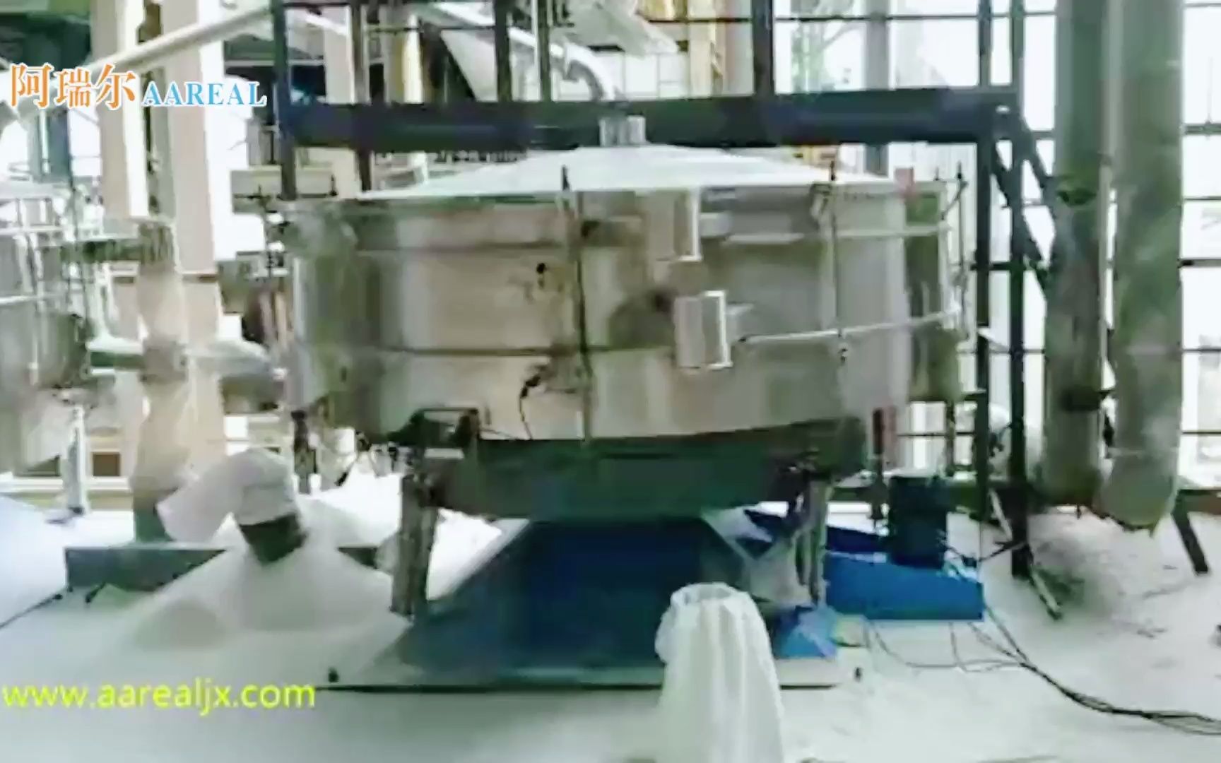 摇摆筛动画+客户筛分现场,圆形摇摆筛工作原理一目了然!