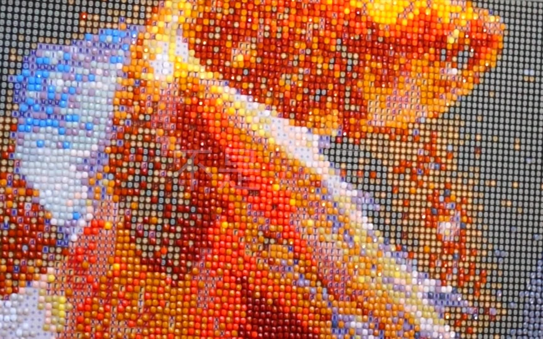 爆肝2万颗!钻石画全过程超详细教程!| 金鱼钻石画