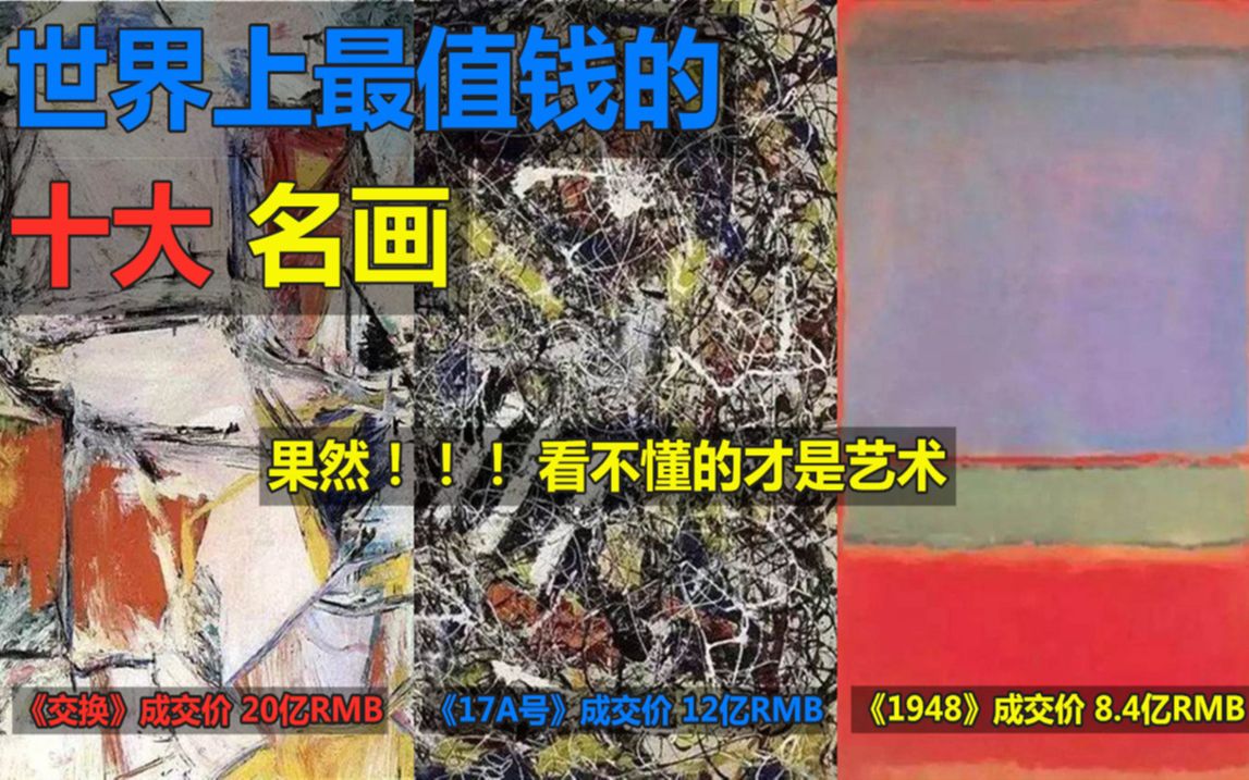 世界上最值钱的十大名画,最便宜的8.4亿人民币!蒙娜丽莎不在列