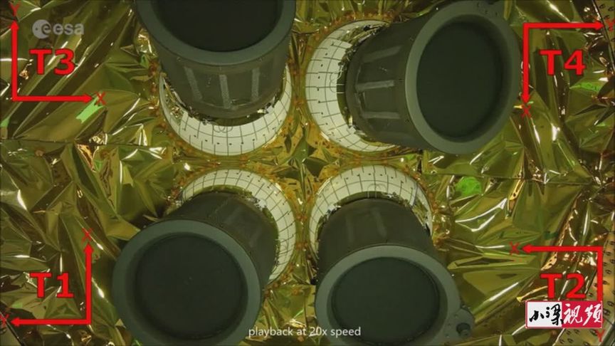 卫星汞传递模块电推进推力器转向实验,好有喜感