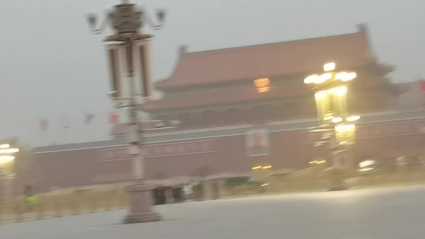 观看北京升国旗,前三排拍摄珍藏版全过程