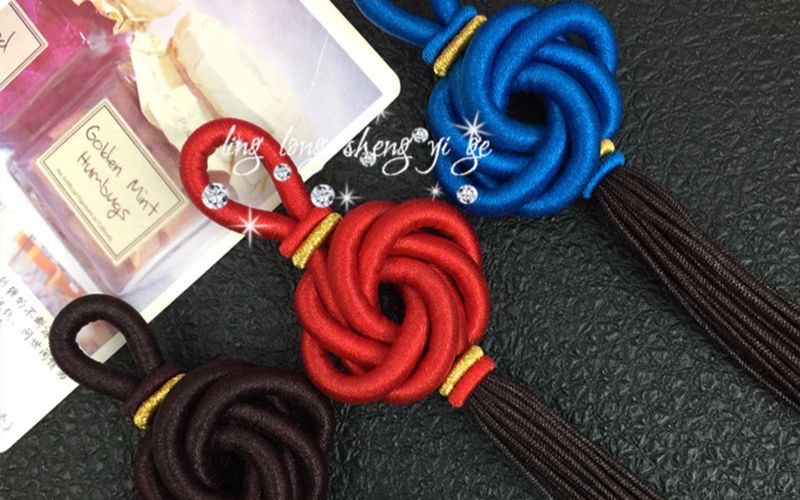 ...款挂件 结运 曼陀罗结纯手工编织diy钥匙扣挂包挂 时尚挂饰汽车材料包