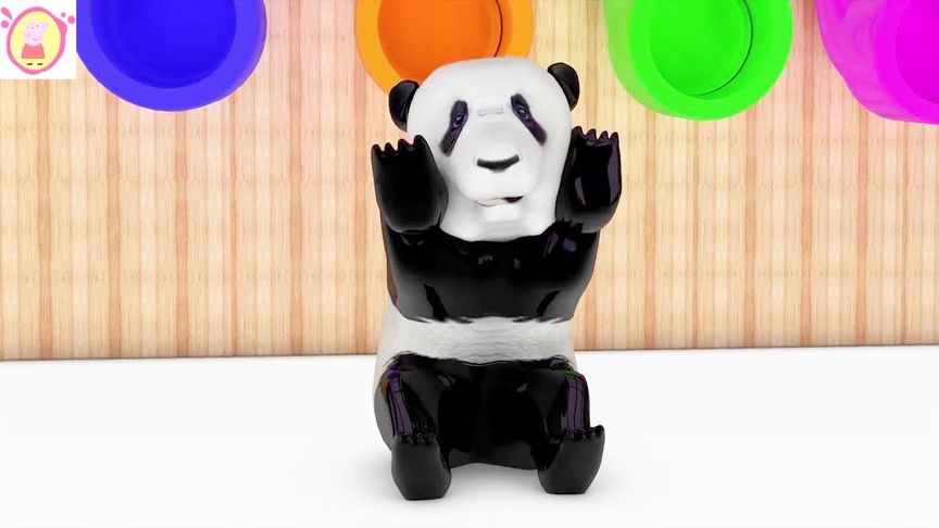 早教色彩启蒙:学习熊猫的英文单词PANDA