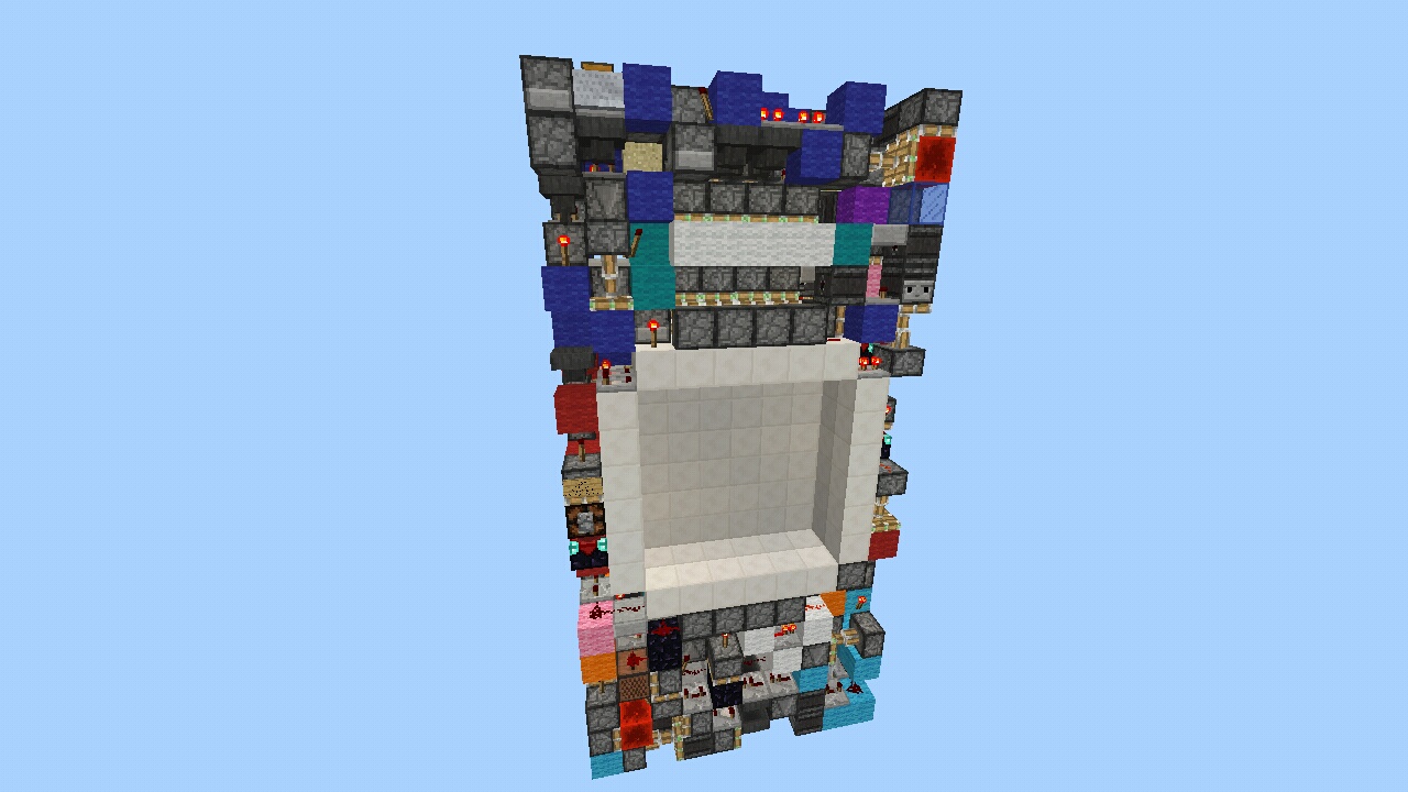 [MCBE][传统结构]BE版的5宽高压6x6活塞门(1000Blocks)