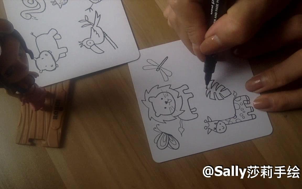 【涂鸦简笔画Doodling】-森林的一些小动物
