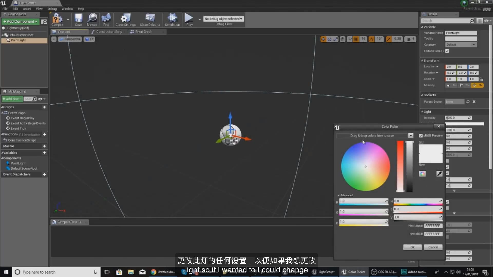 4.UE4 使用蓝图类 Programming Games With NO CODE 中文字幕
