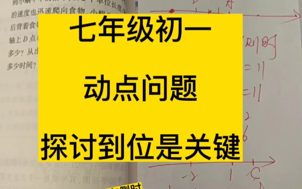 七年级初一数学动点问题