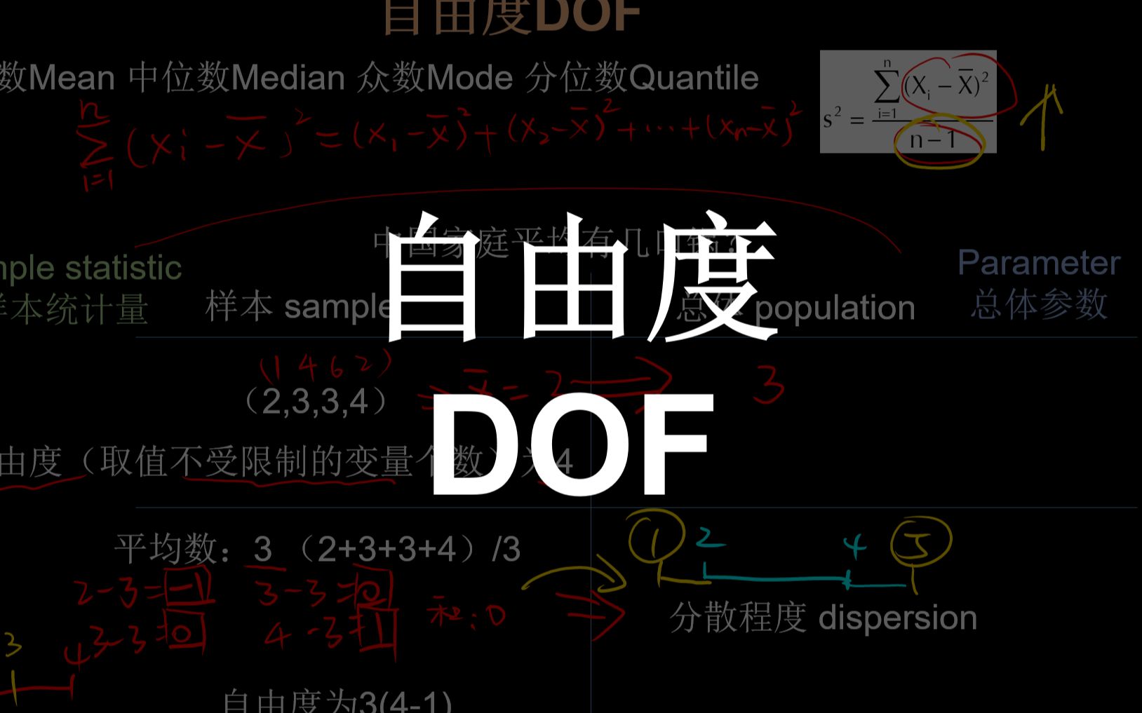 DOF自由度- 统计学