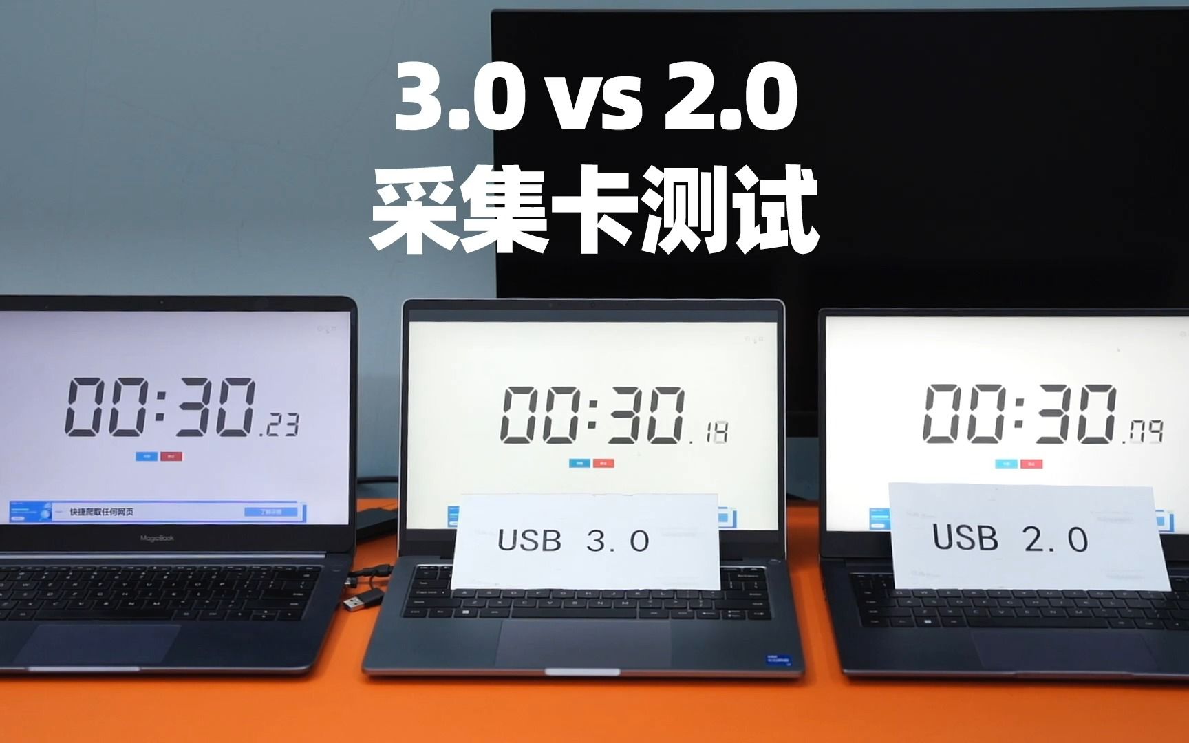 USB3.0采集卡和USB2.0采集卡,有哪些差异?对比测试来了