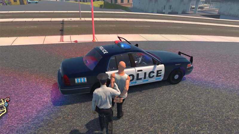 警察模拟器:抓到俩个醉酒的人带回警局醒醒酒
