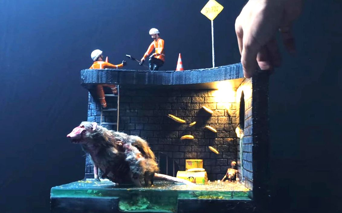 【场景模型——下水道中的变异老鼠】【场景制作】【意境营造】如何...