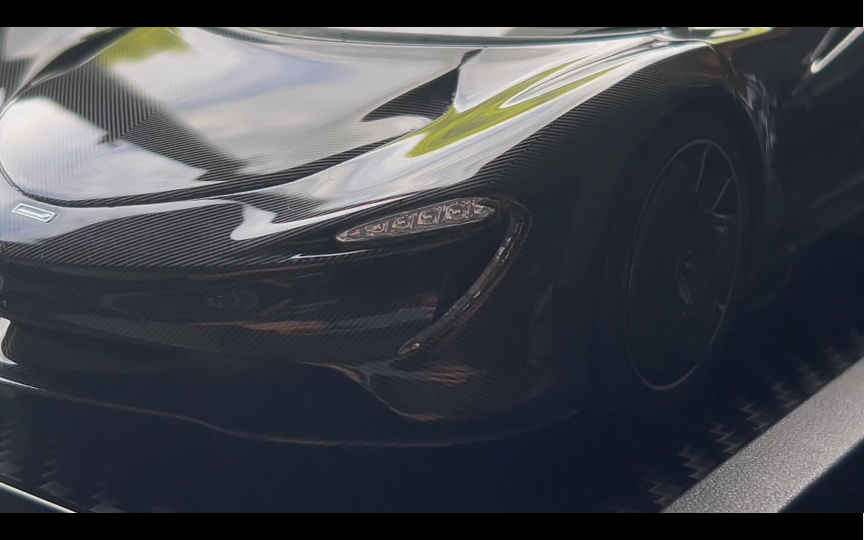 第五十二期:VIP Model 1:18汽车模型:迈凯伦-速尾(全黑碳纤维)/Mclaren-...