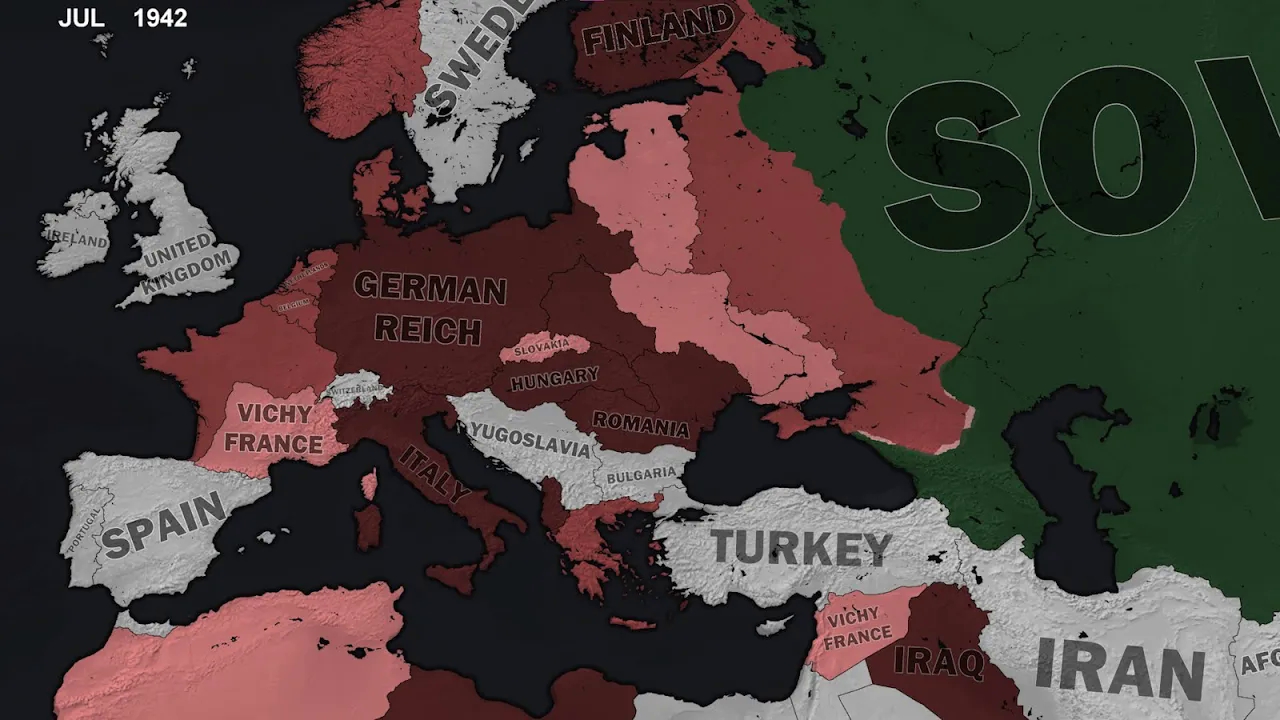 【架空历史地图】如果第二次世界大战是轻松模式呢