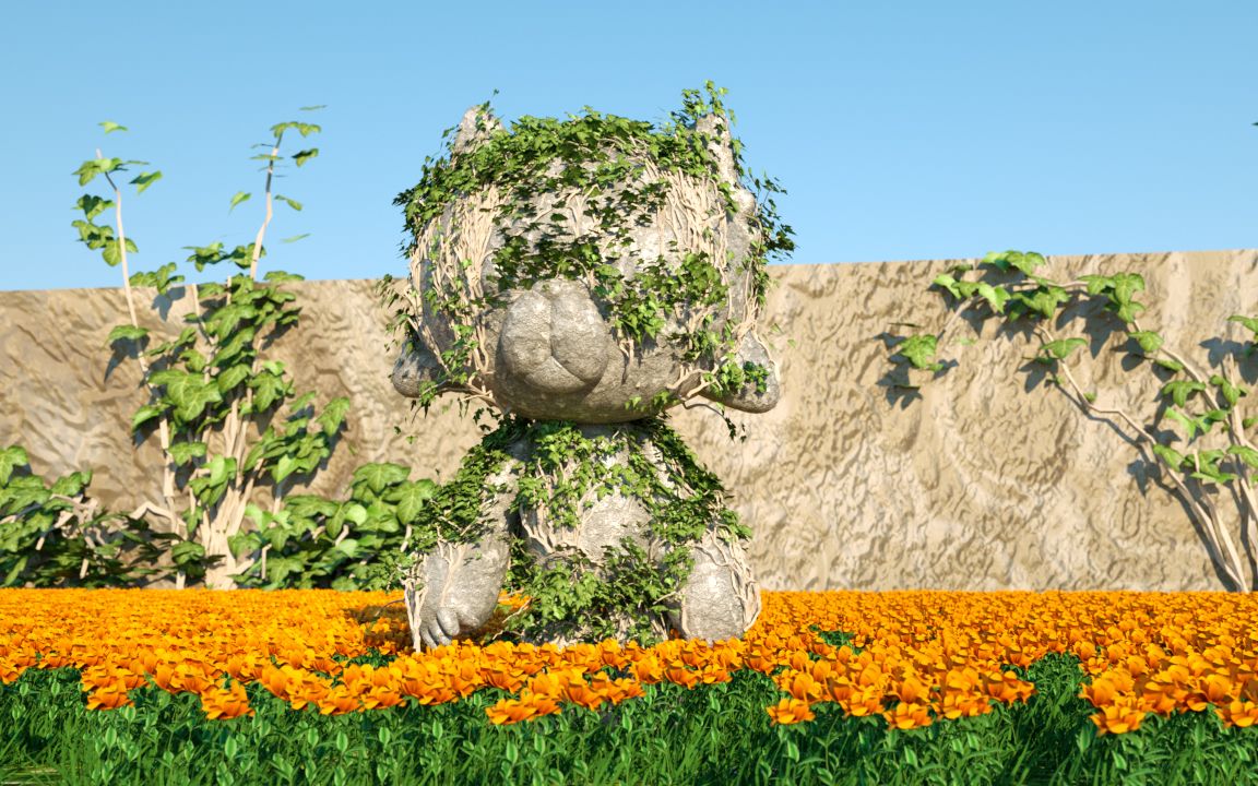 C4D植物插件Forester和常春藤lvy grower建模动画