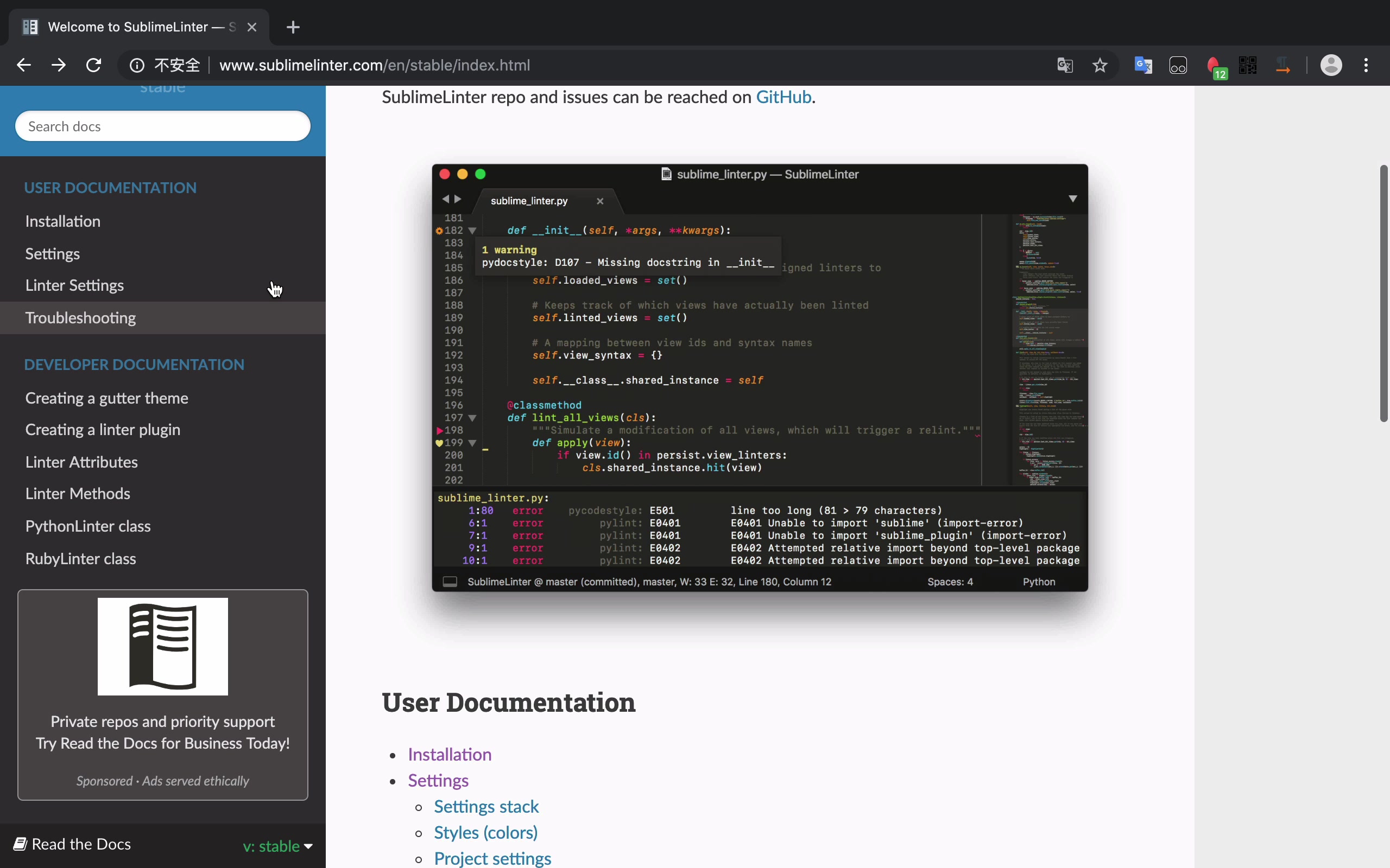 Sublime Text_代码错误提示