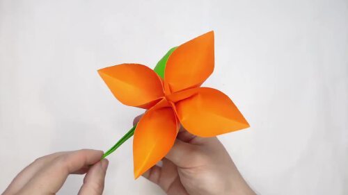 花朵折纸教程简单又好看