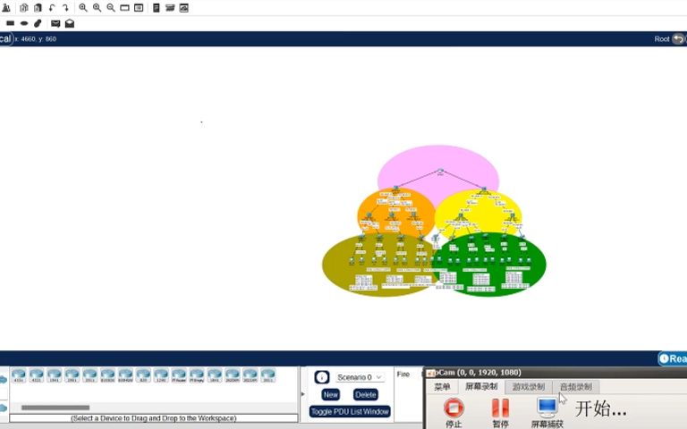 ...层、汇聚层、接入层,多区域、多技术网络规划与设计配置拓扑案例6