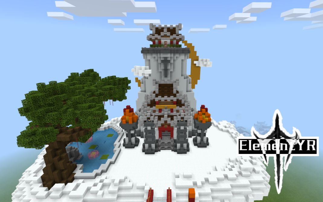 『我的世界MC』情人节小镇系列——云月霄天宫